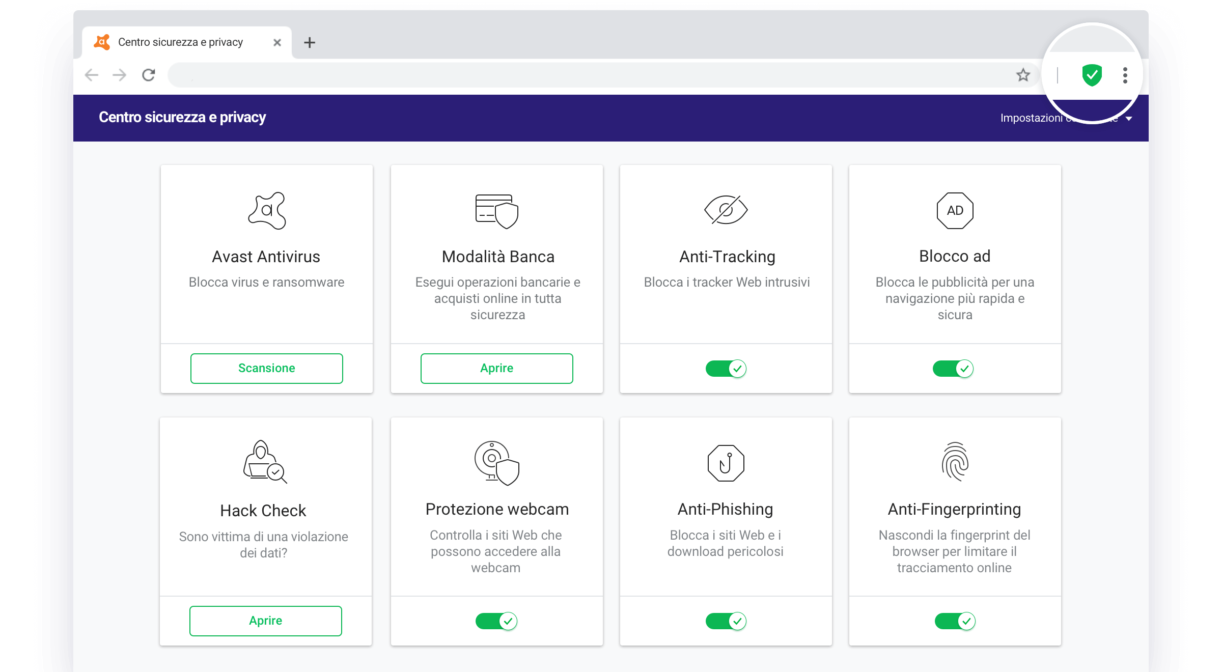 Il browser privato anti-tracciamento | Avast Secure Browser