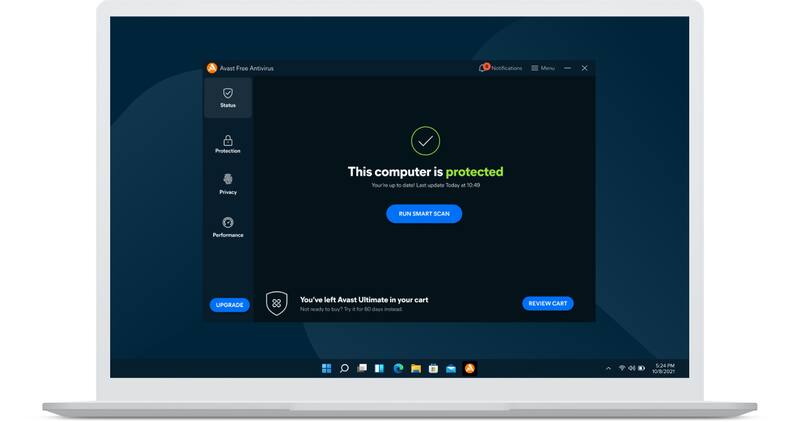 Descargar software Free Antivirus para Windows 11 | Avast