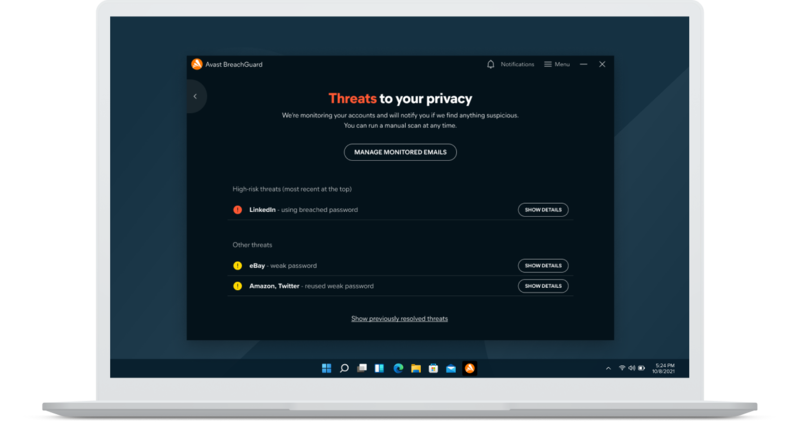 Identity Theft & Data Breach Protection | Avast BreachGuard