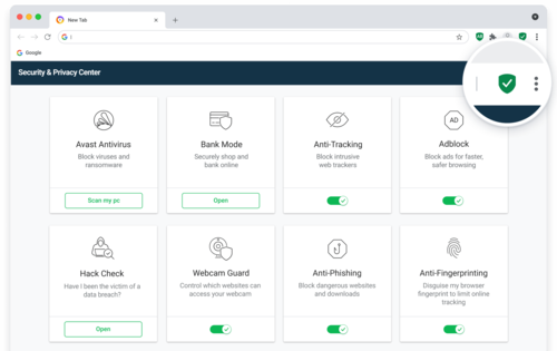 阻止追蹤的私密瀏覽器 | Avast Secure Browser