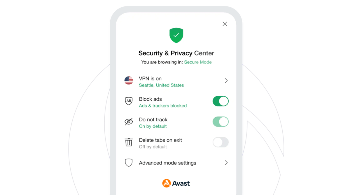 阻止追蹤的私密瀏覽器 | Avast Secure Browser