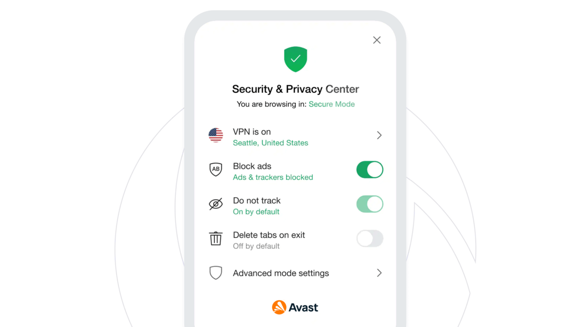 阻止追蹤的私密瀏覽器 | Avast Secure Browser
