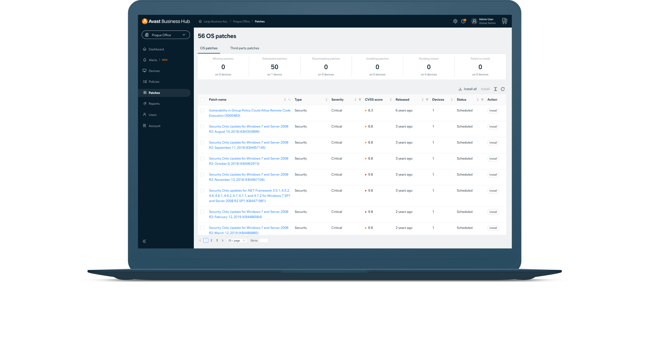 Patch Management | Automatic patching | Avast Business