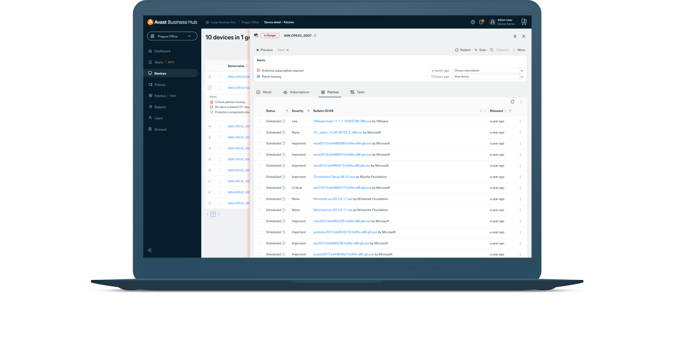 Patch Management | Automatic patching | Avast Business