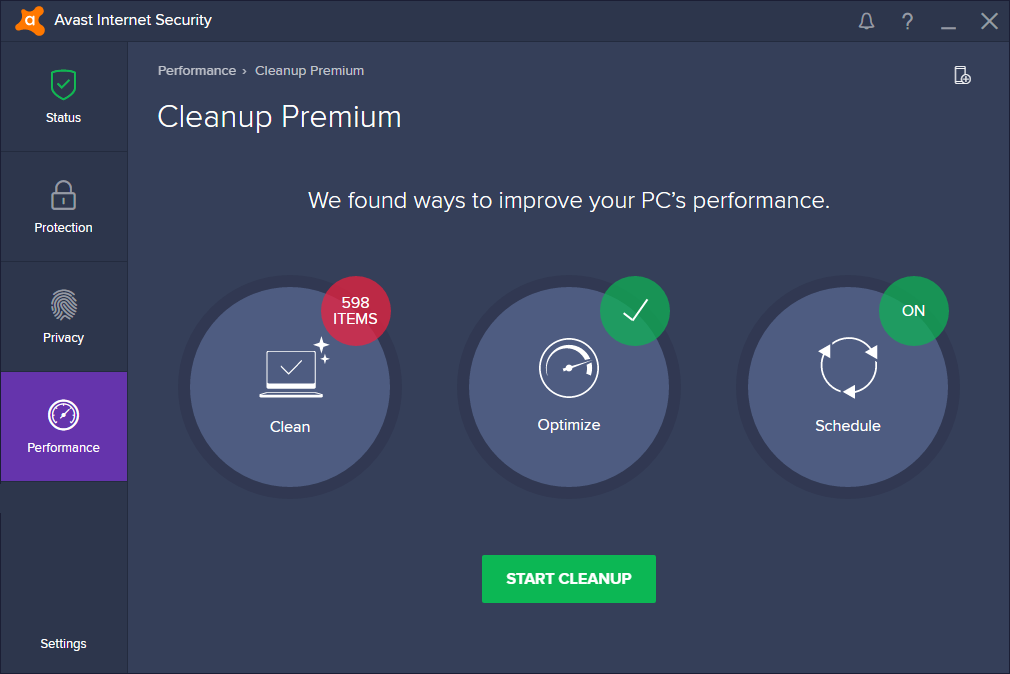 Cleanup | Ottimizza, pulisce e rende più veloce il mio PC | Avast